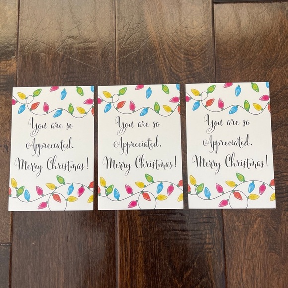 Office | 5 Pack 4x6 Holiday Appreciation Insert Cards | Poshmark